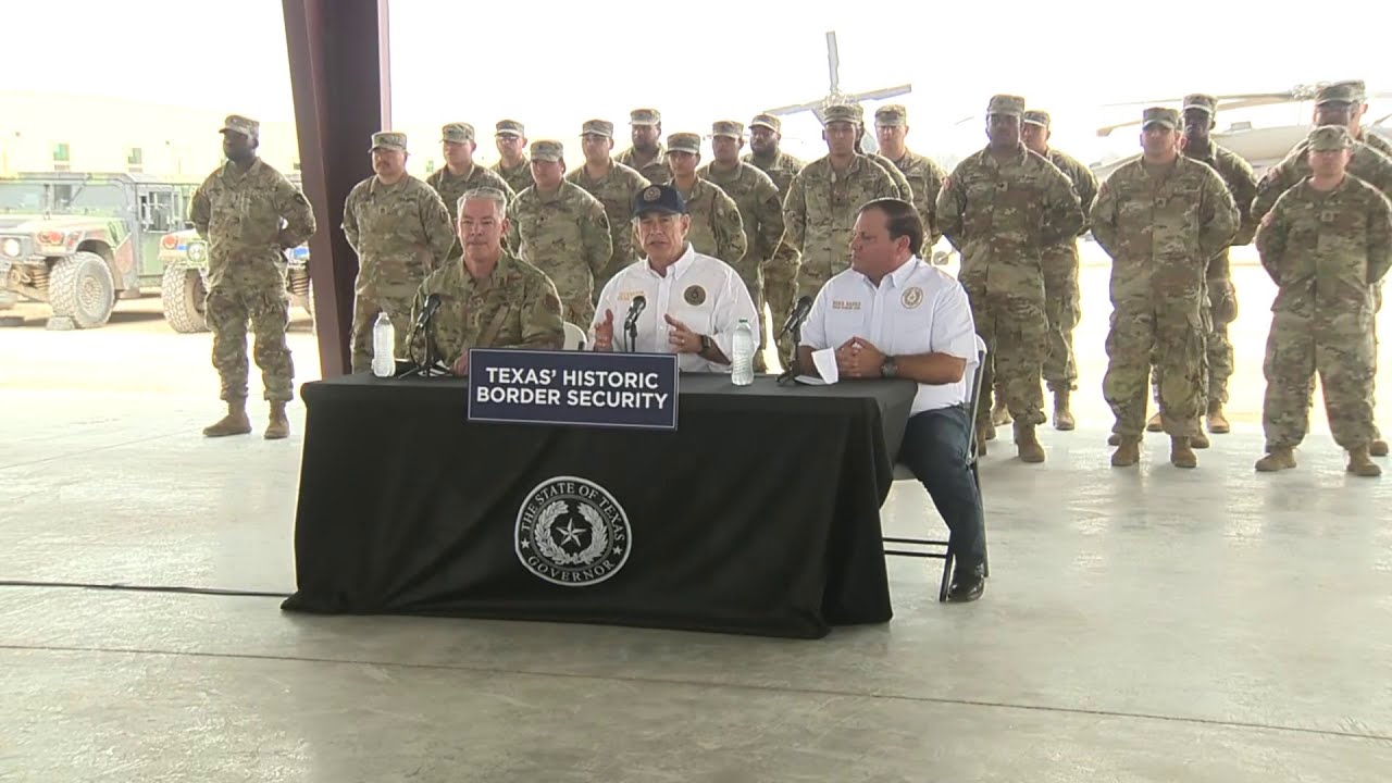 Gov. Abbott welcomes Texas National Guard soldiers, discusses border ...