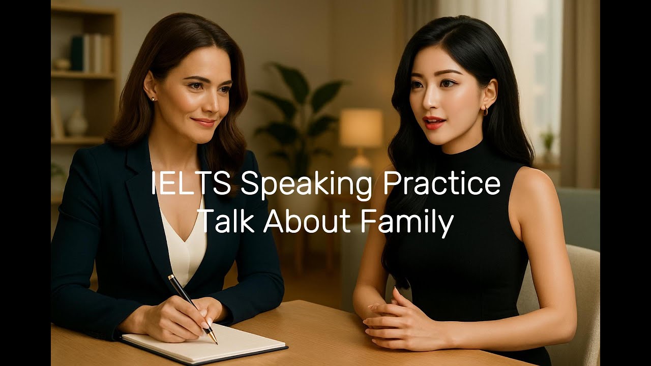 IELTS Speaking Practice - Talk About Family | Real Test | Learn English ...