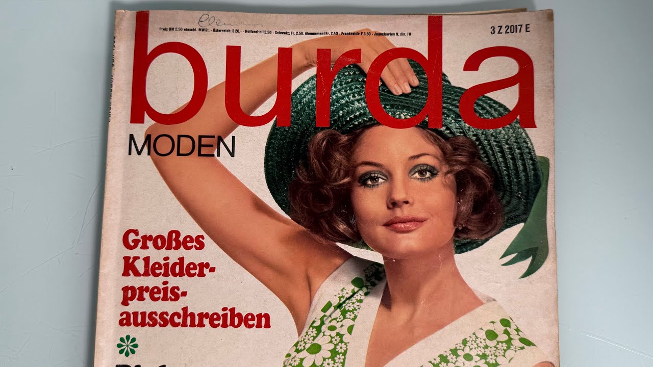 burda Moden Magazin 1968 - YouTube