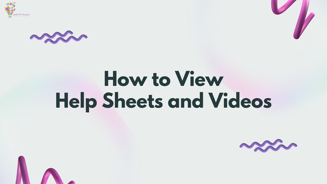 11+ Exam Prep | How to View 11+ Help Sheets and Videos on Quest For ...