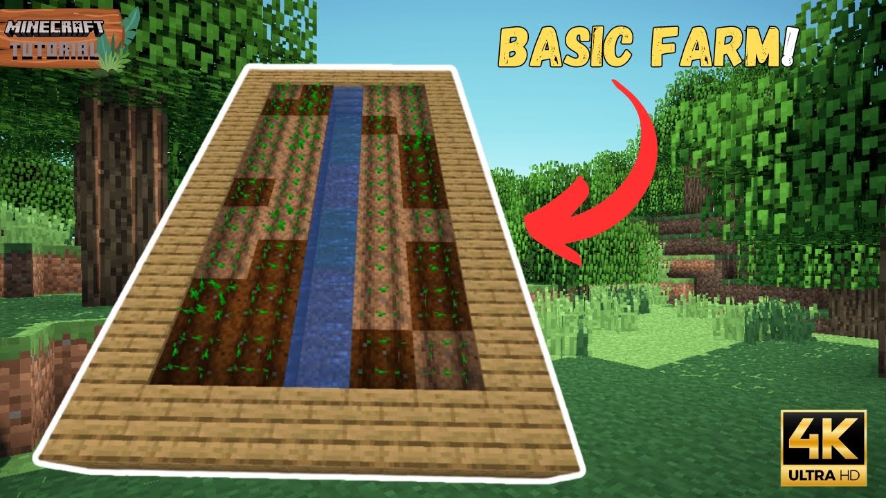 Grow Like Crazy! Simple & EASY Minecraft Farm Tutorial (Perfect for ...