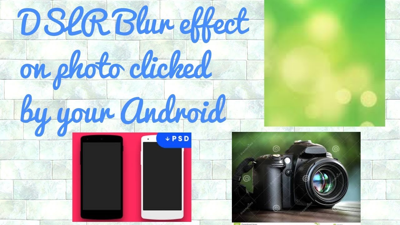 Dslr effects on photo clicked by Android device......... - YouTube