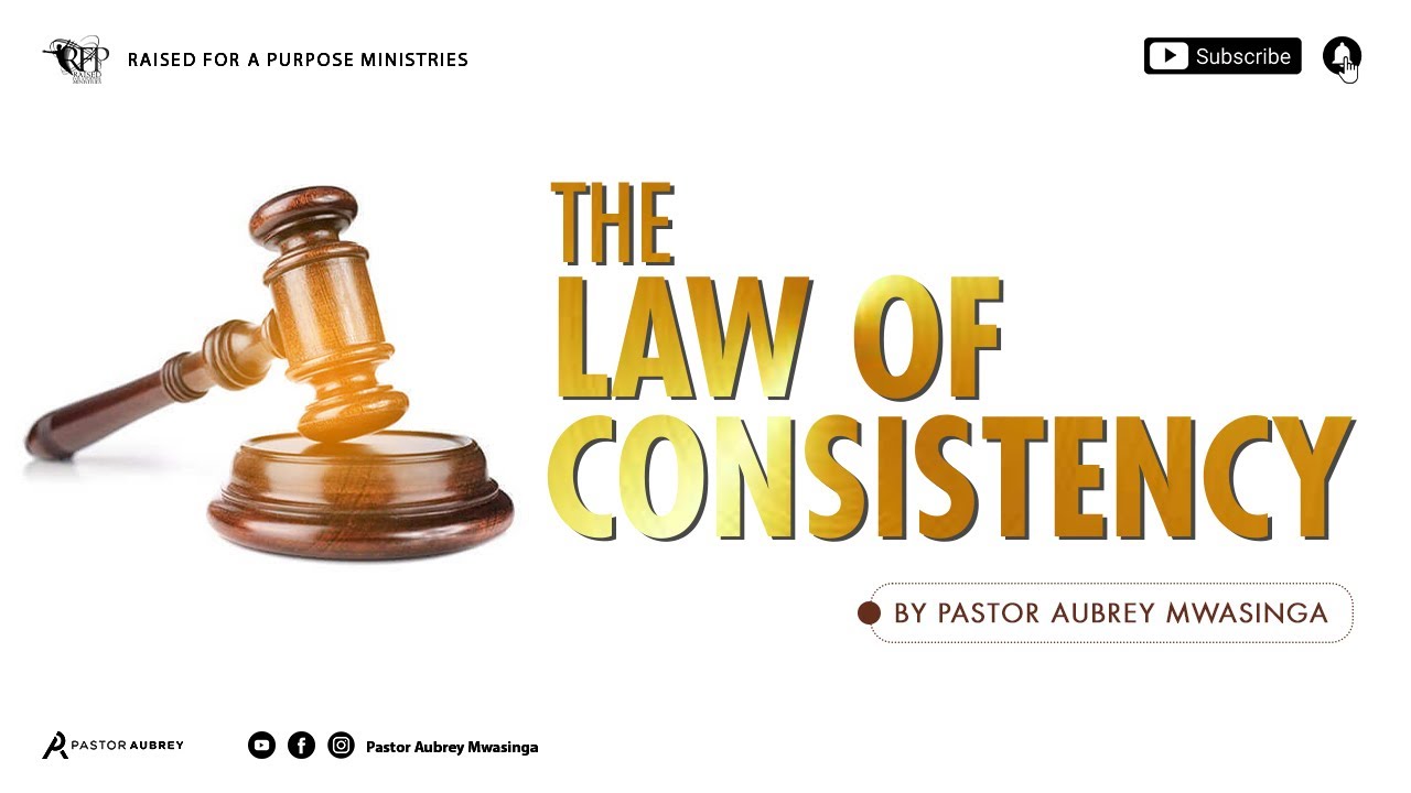 The Law of Consistency || Pastor Aubrey - YouTube
