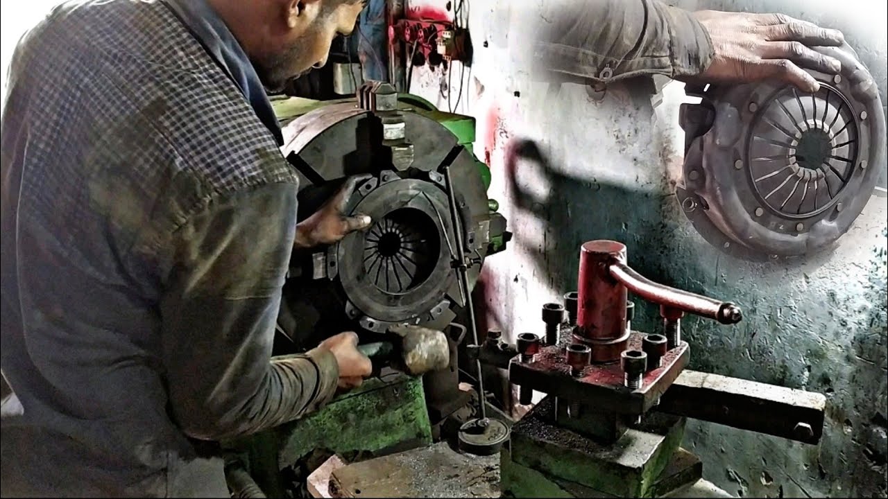Pressure plate refacing on lathe machine| van pressure plate friction ...