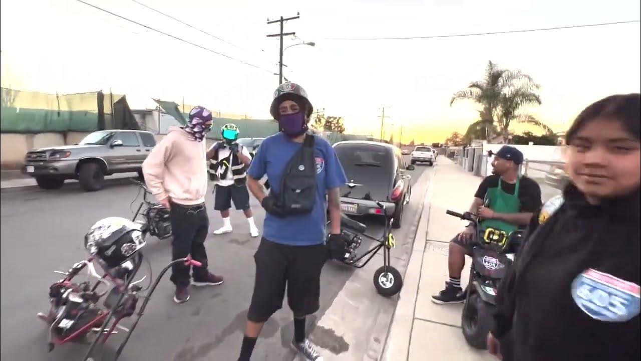 605 Mini Bike Gang cruising the SGV - YouTube