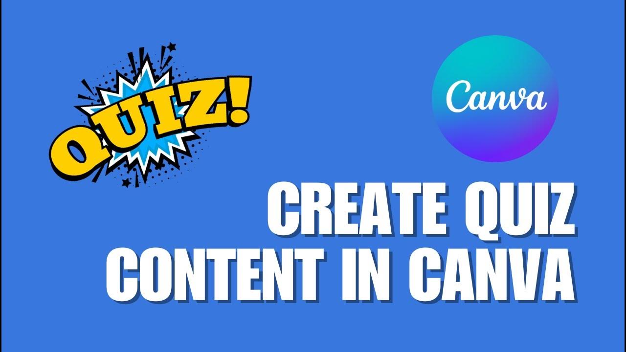 How to Create Quiz Content in Canva - YouTube