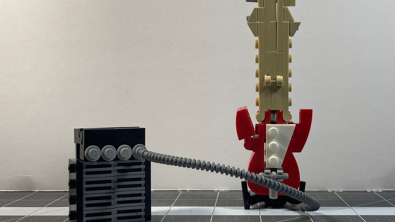 LEGO Transformers - “Feedback” MOC (Electric Guitar Transformer) - YouTube
