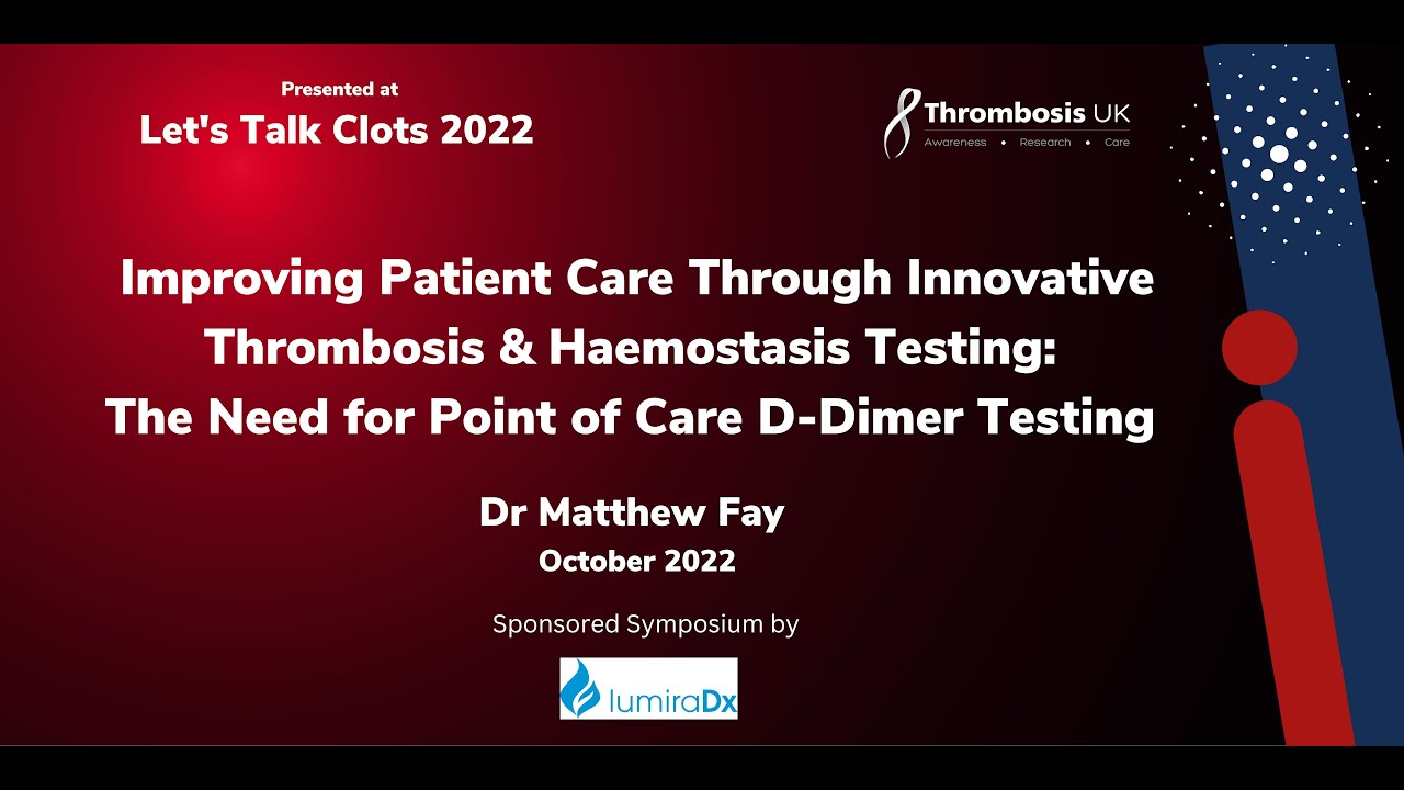 Innovative Thrombosis and Haemostasis Testing: The Need for Point gf ...