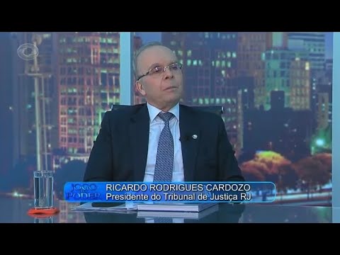 Presidente do TJRJ, desembargador Ricardo Rodrigues Cardozo, participa do programa Jogo de Poder ...