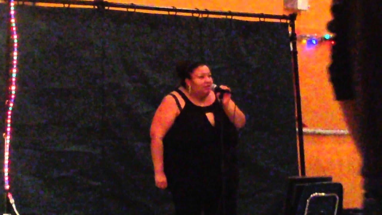 Chrissy Swain sings "black velvet" at Grassy Narrows Band Staff Dinner ...
