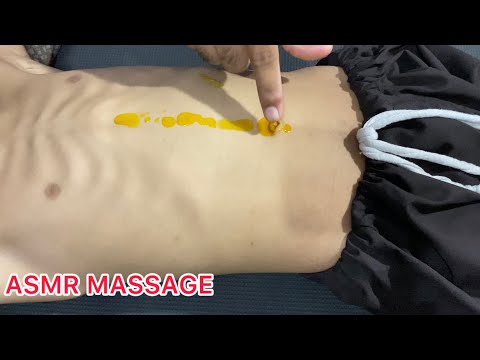 Ultimate Back Oil Massage & Belly Button Relaxation ASMR 🌿