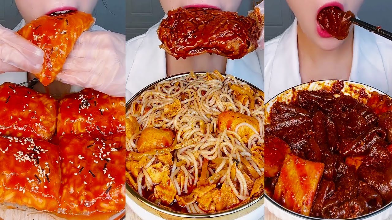 Eating Chinese Food ASMR Feast with Satisfying Sounds with Seav Eur ASMR! - YouTube