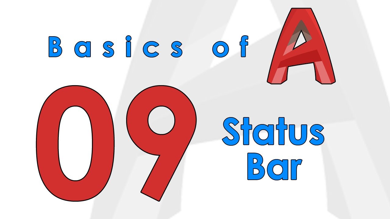 9 - How to control Status Bar in AutoCAD - YouTube