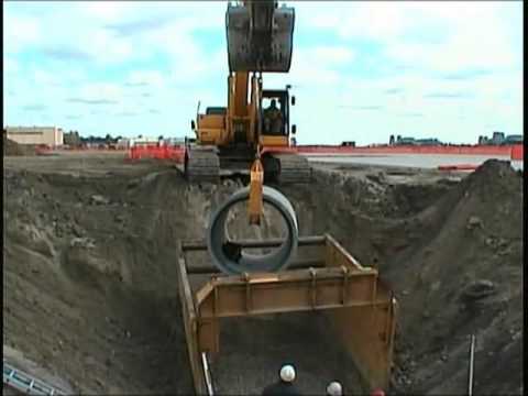 Mechanical Pipe Hook setting large pipe - Kenco - YouTube