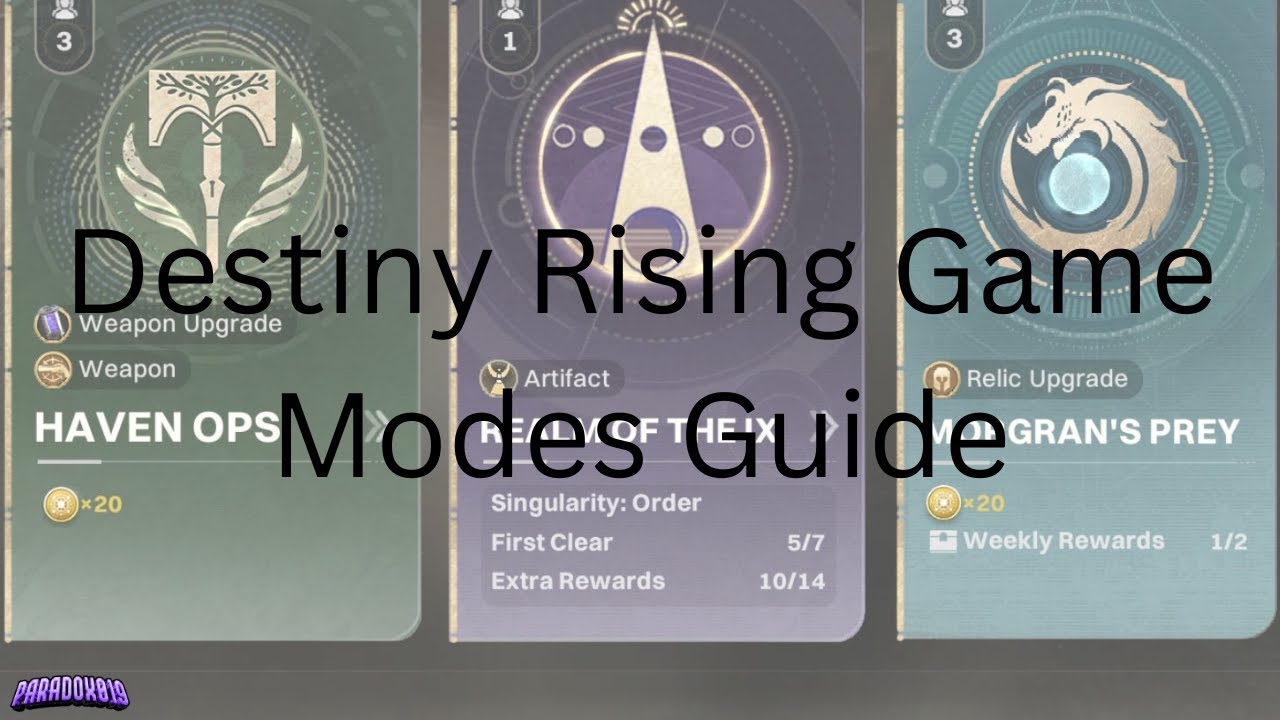 Destiny Rising Modes #destinyrising #destiny #destiny2 #gamemode - YouTube