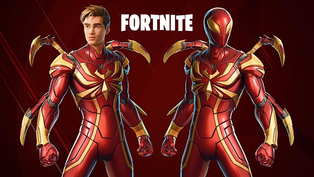 FORTNITE - CHAPTER 5 SEASON 4 - NEW IRON SPIDER SKIN - VICROTY ROYALE ...