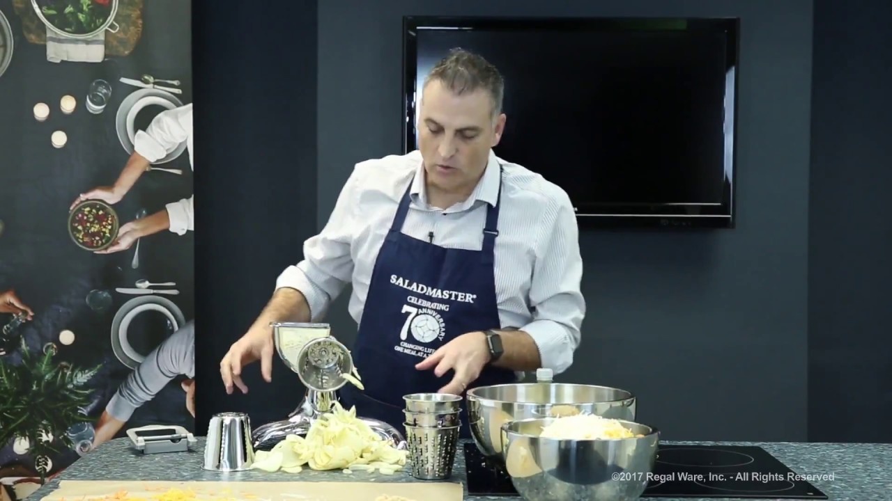 קוצץ המזון של סאלדמאסטר SALADMASTER MACHINE - מעבד מזון - YouTube