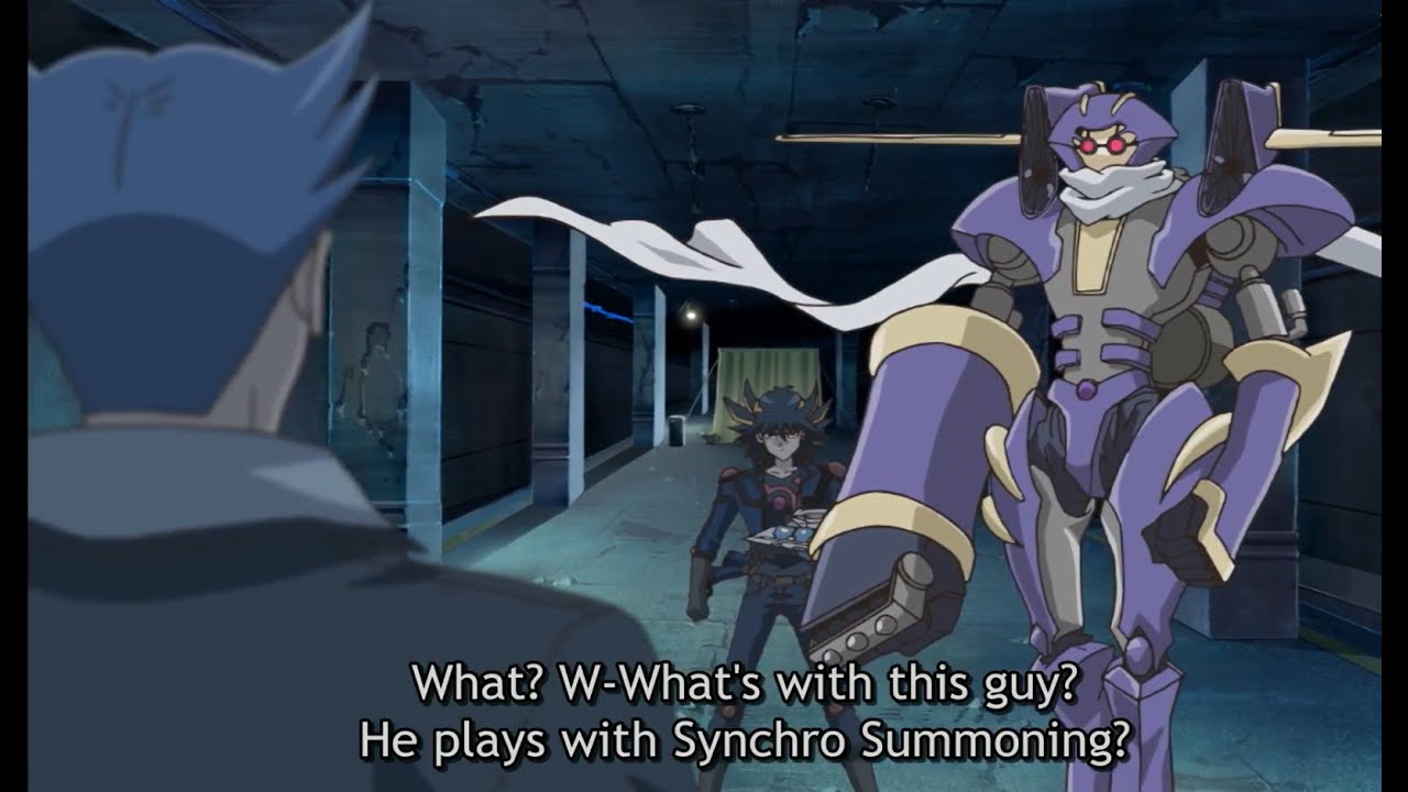 Yusei Synchro Summons Junk Warrior and Defeats Uryu (The Guy with the ...