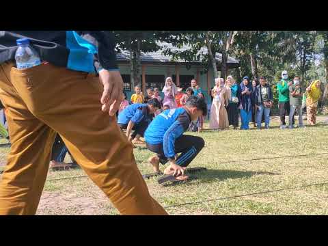 perlombaan tradisional lomba lari bolak-balik balok heboh - YouTube