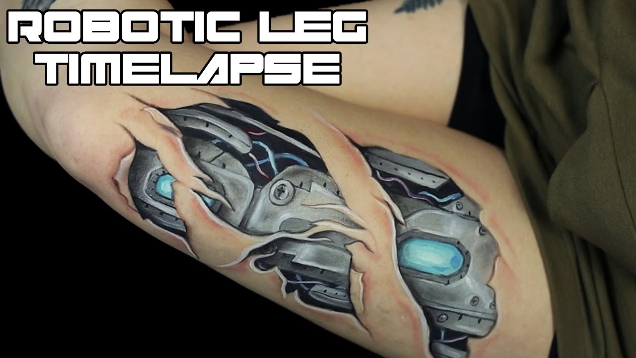 Robot Makeup Tutorial | Cyborg Look - YouTube