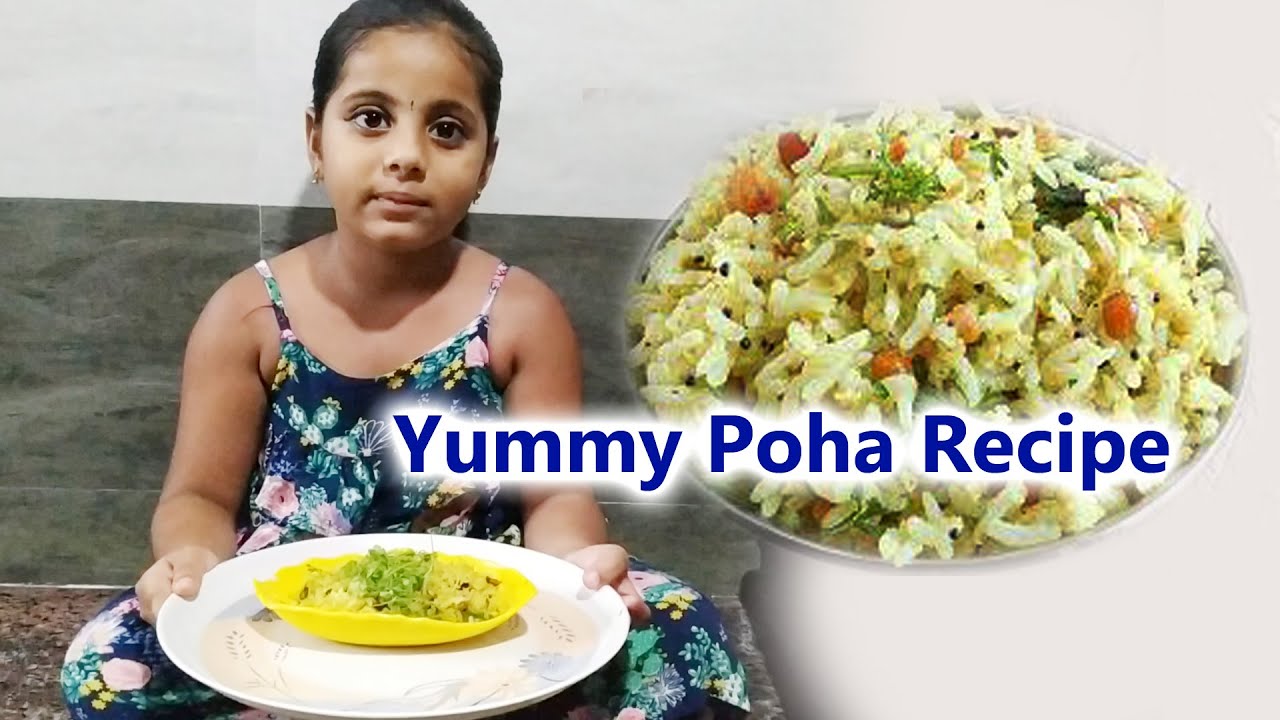 Power Poha for Kids, Breakfast Poha by Baby Harshitha - YouTube
