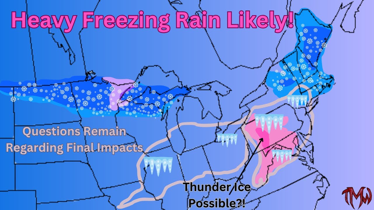 Heavy Freezing Rain Likely! Thunder Ice Possible?! Questions Remain ...