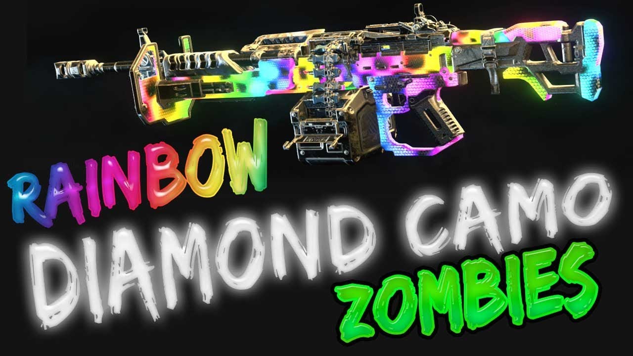 How To Get Animated RAINBOW DIAMOND MASTERY CAMO in ZOMBIES - BO4 - YouTube