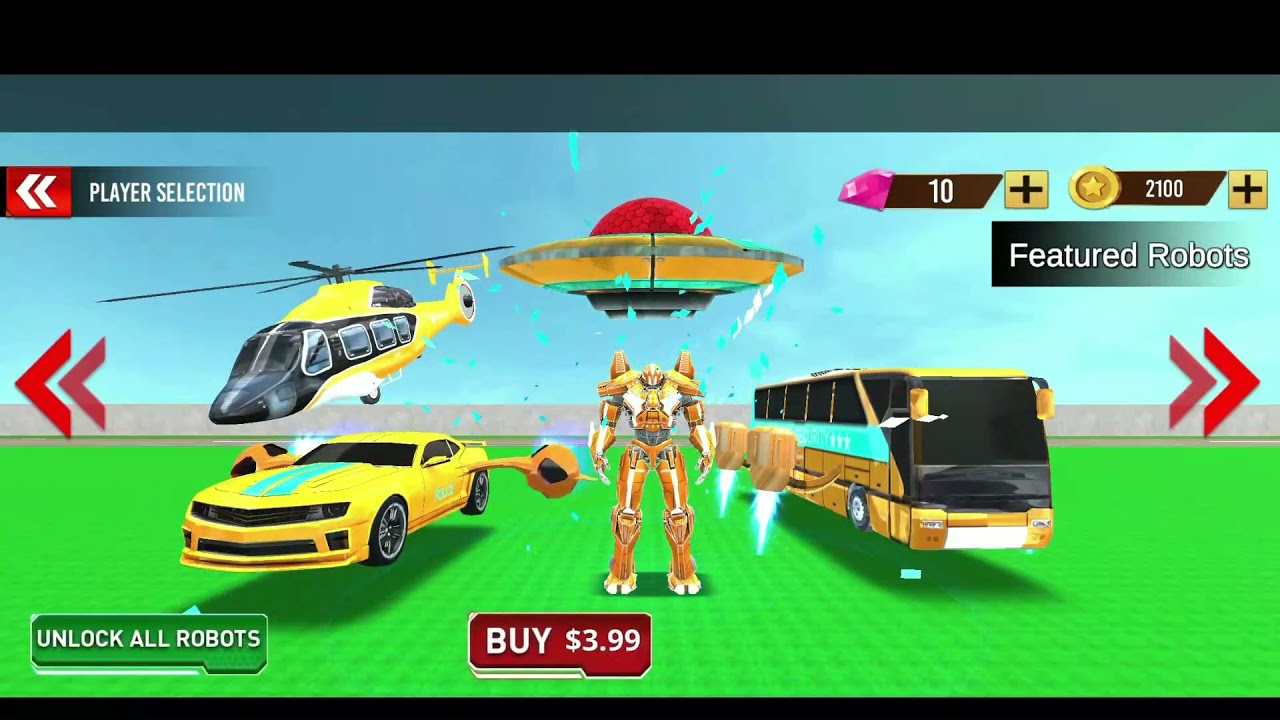 Bus Robot Car War - Robot Games 2021 - YouTube