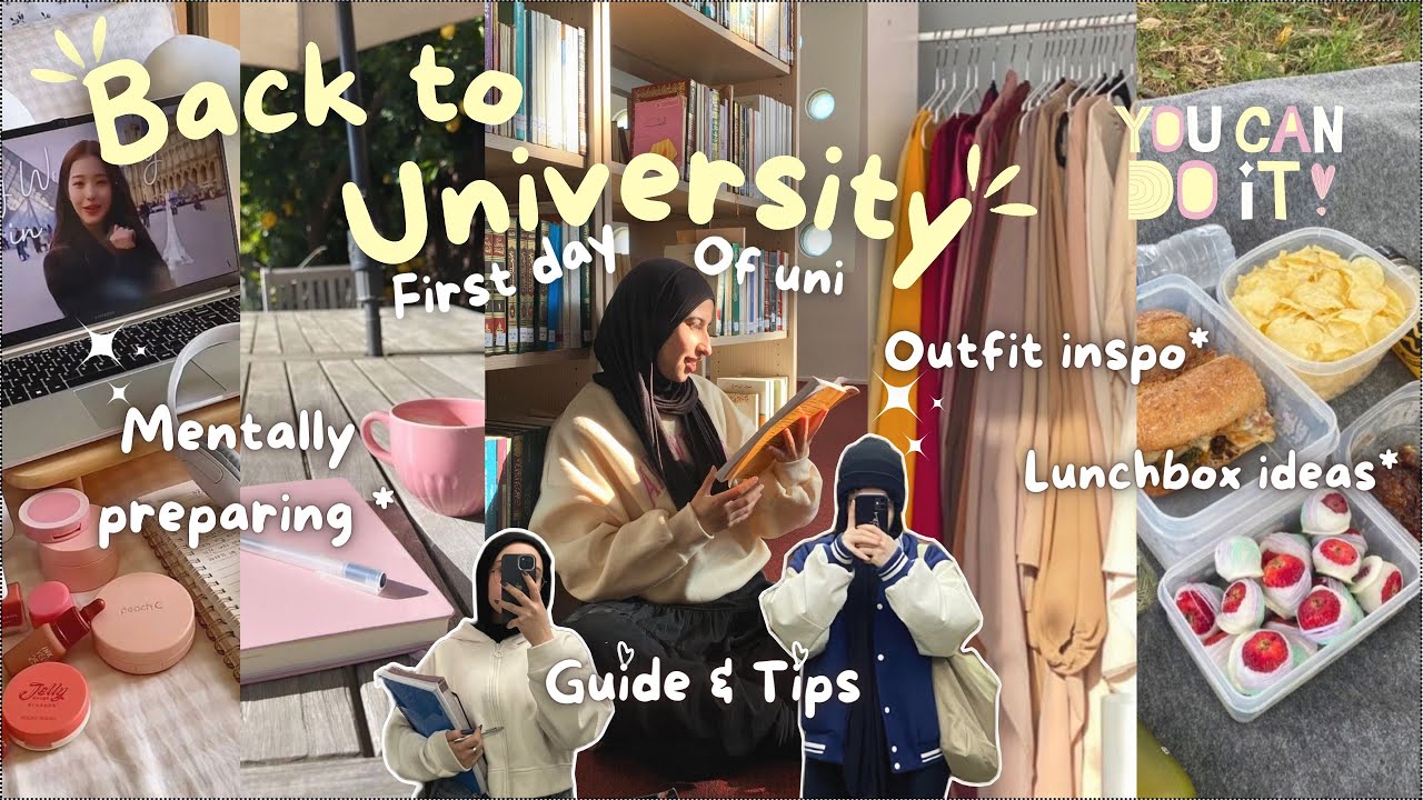 ULTIMATE BACK TO UNI GUIDE🏫| First day of uni 💌| Mental prep …😉🌸كوني ناجحة و واثقة من نفسك - YouTube