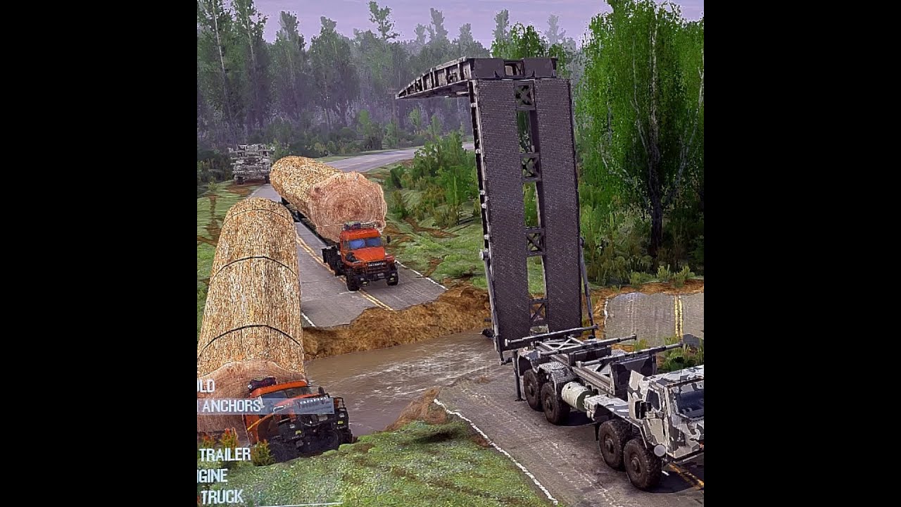 Very amazing military technology lowers the makeshift bridge - YouTube