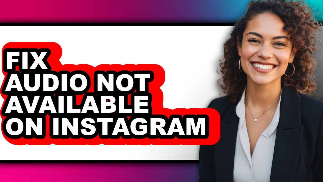 How to Fix Audio Not Available on Instagram (easy Method) - YouTube