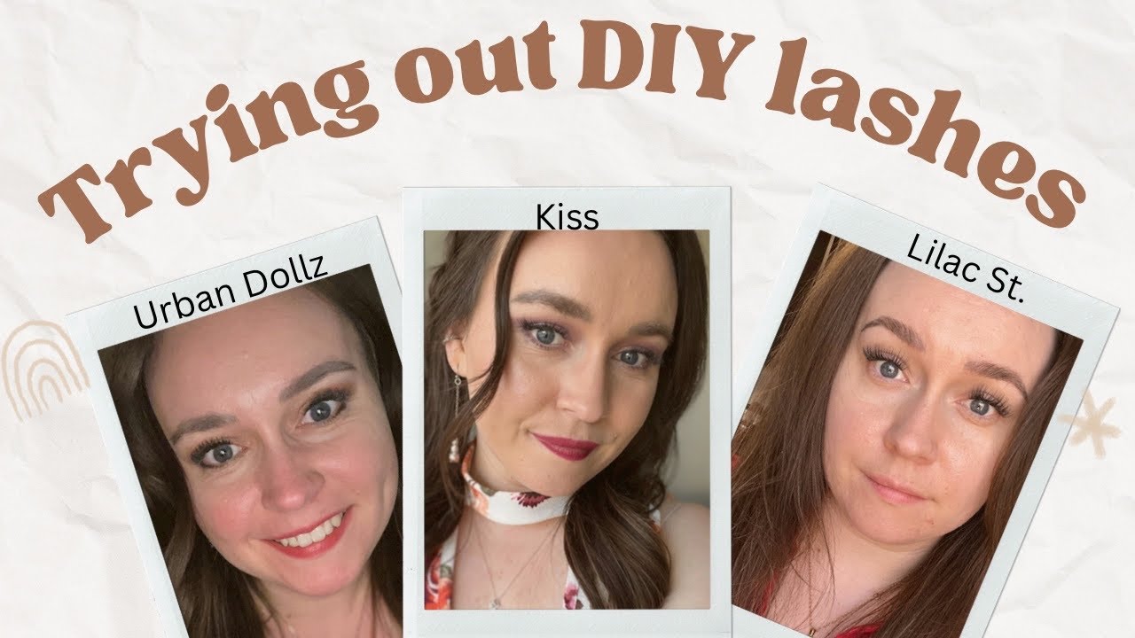 Trying out DIY Lashes - YouTube