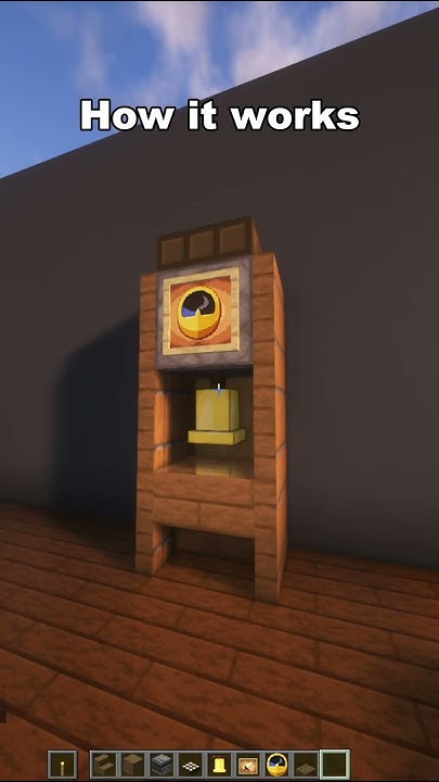 Minecraft Working Alarm Clock #shorts - YouTube