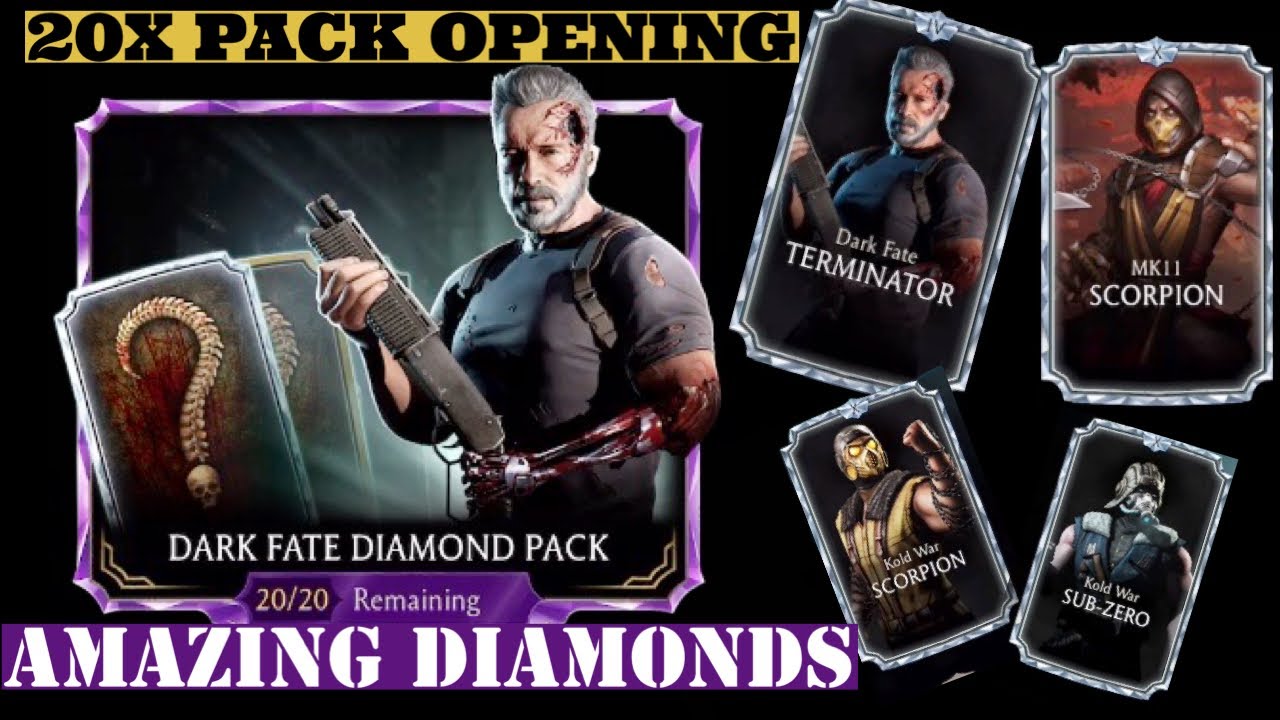Dark fate terminator pack opening 20X - YouTube
