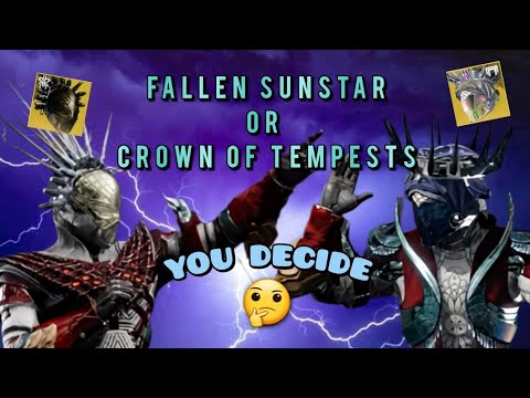 Destiny 2, Fallen Sunstar vs Crown of Tempests - Exotic Helmet testing ...