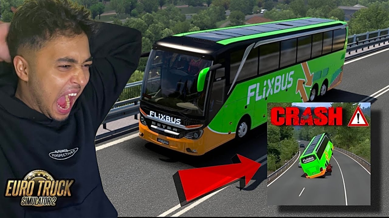 Setar Flixbus Accident At High Speed | ETS2 - YouTube