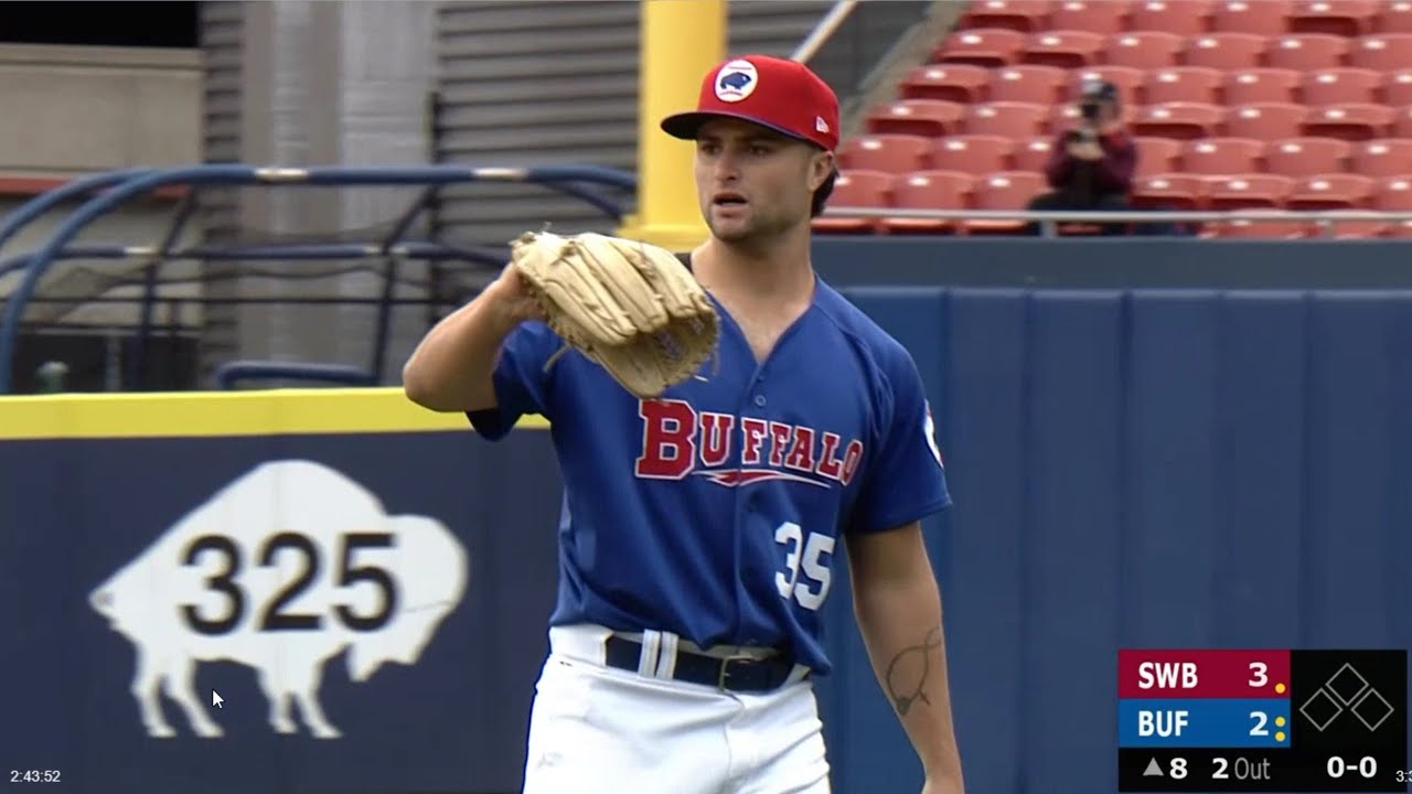 Mason Fluharty strikes out the side in Triple-A debut for the Buffalo ...