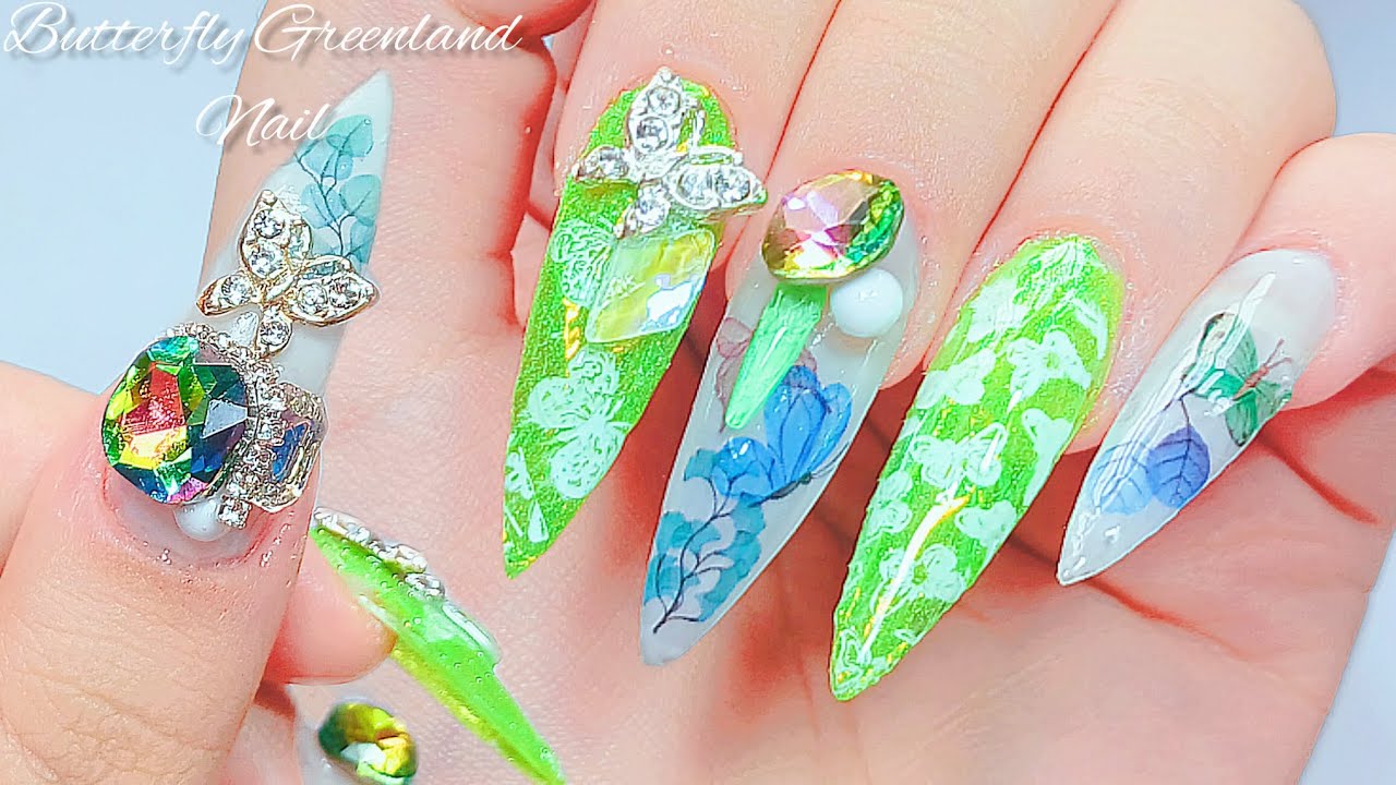 self nail 💅🏻 beautiful nail art ️ how extension the nails? #nails # ...