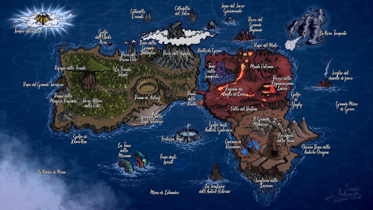 Creating my own Gorm map! - Procreate speedpaint - YouTube