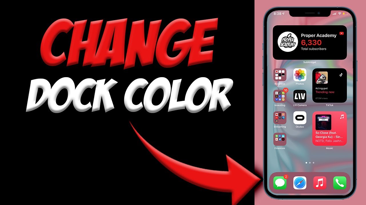 How To Change Dock s Color On IOS 14 NO JAILBREAK Change IPhone how-to-change-dock-s-color-on-ios-14-no-jailbreak-change-iphone