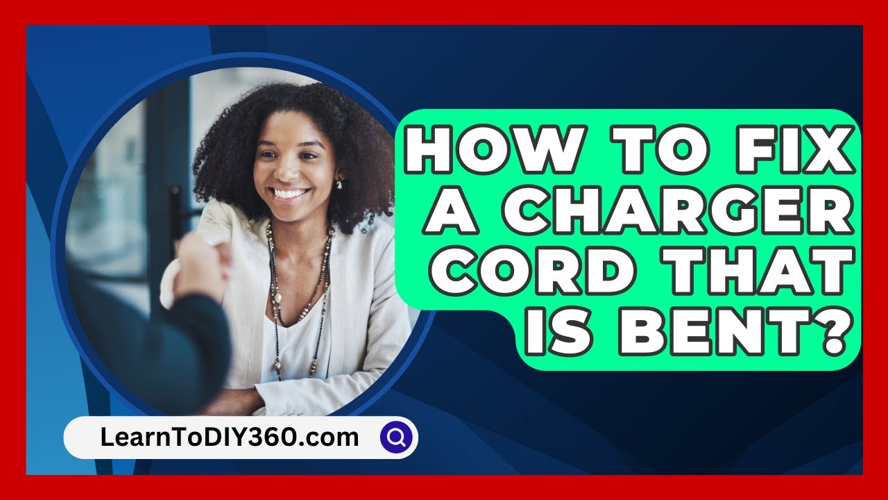 How To Fix A Charger Cord That Is Bent? - LearnToDIY360.com - YouTube