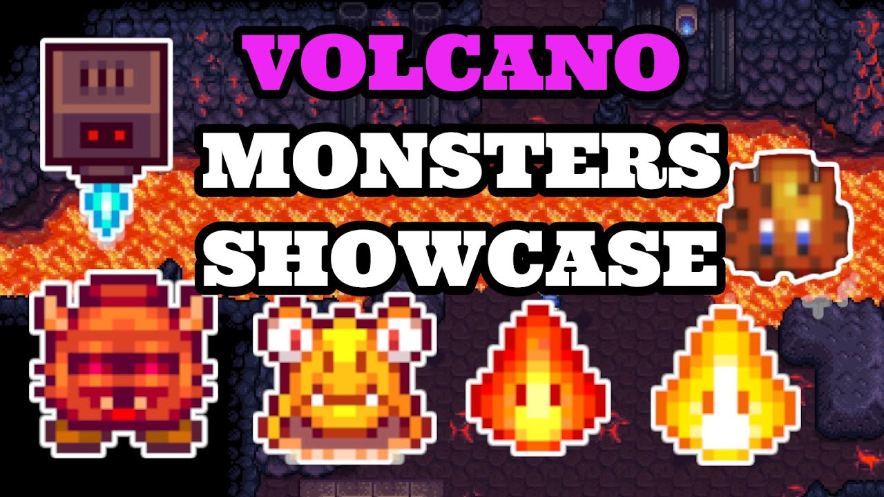 Stardew Valley Volcano | New Volcano Enemies Showcase #Shorts - YouTube