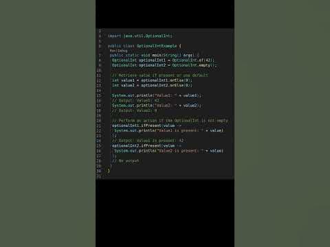 How to Use OptionalInt in Java to Write Safer Code - YouTube