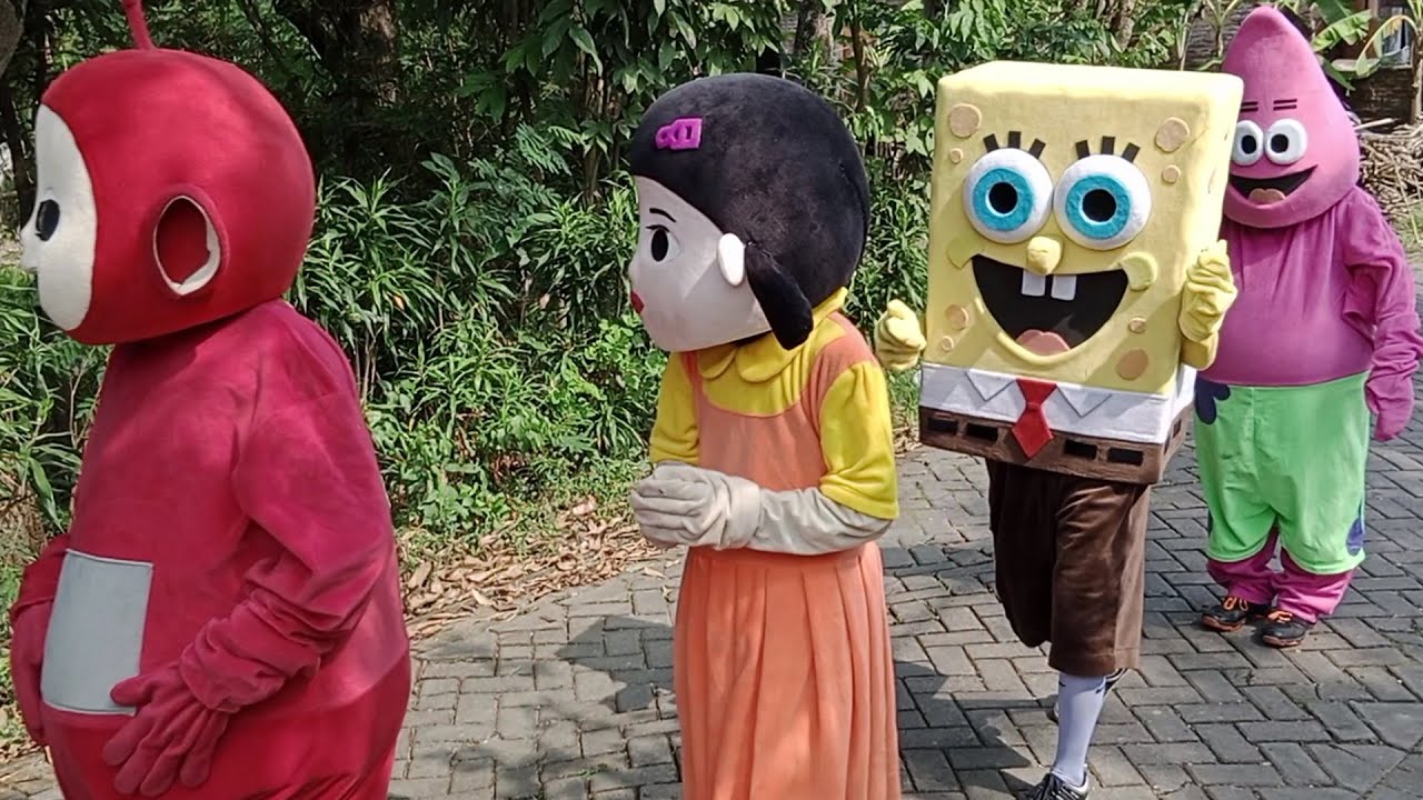 Squid Game, Spongebob, Patrick, Masha Upin Ipin Teletubbies BoBoiBoy ...
