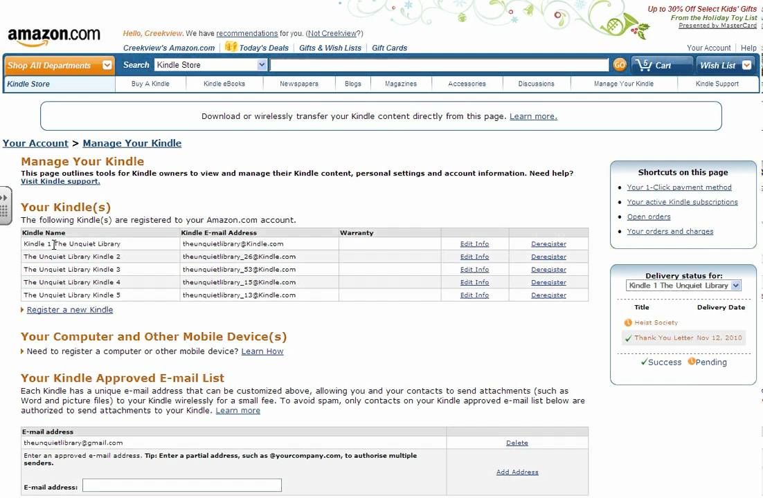 Renaming Your Kindle Devices in Your Kindle Manager - YouTube