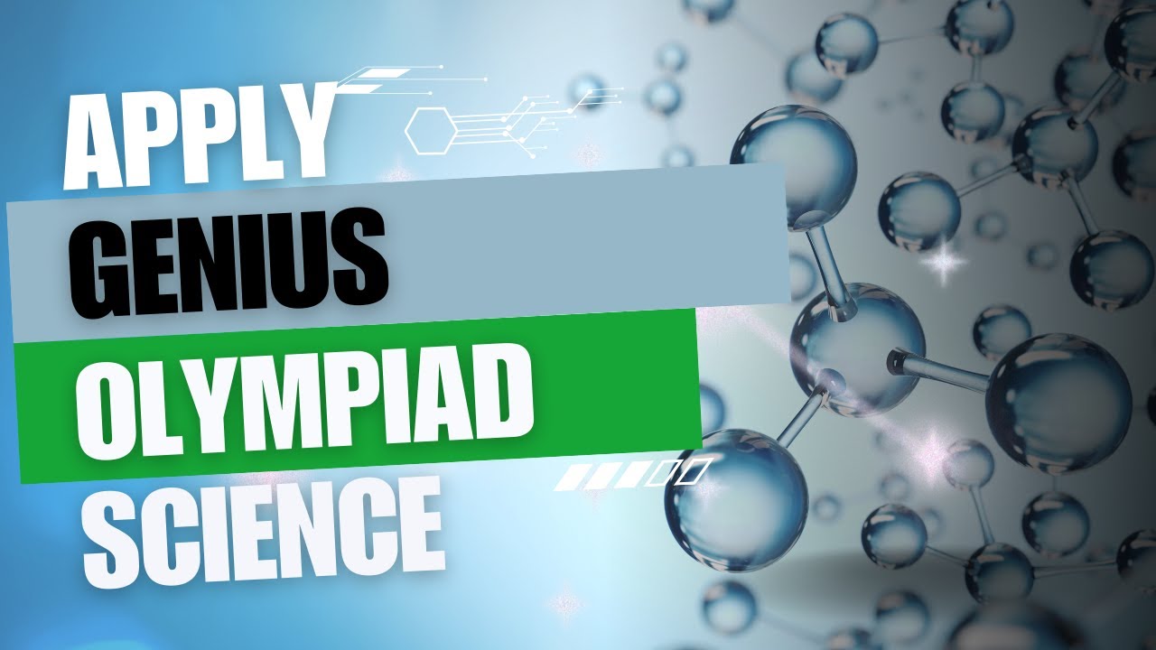 How to Apply for the GENIUS Olympiad SCIENCE Category: Step-by-Step ...
