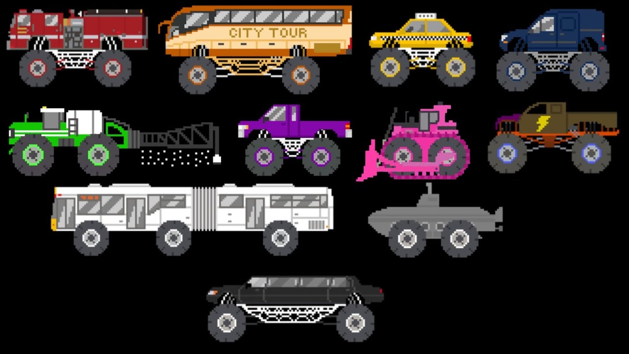 Monster Vehicle Colors My Prediction - YouTube