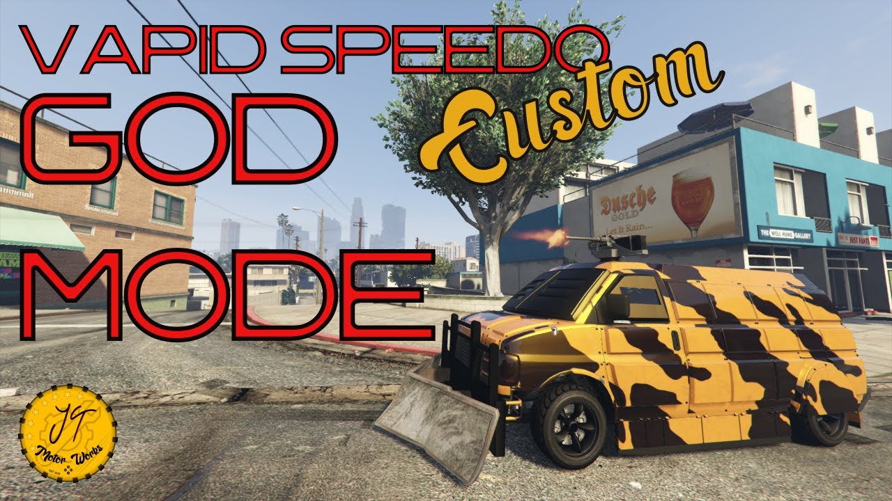 GTA5 Vapid (Speedo) Custom GOD MODE Glitch nach 1.50 (PS4) - YouTube