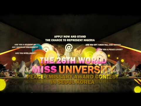 APPLY NOW!!! WORLD MISS UNIVERSITY NIGERIA 2012 - NO BIKINI BEAUTY PAGEANT CONTEST