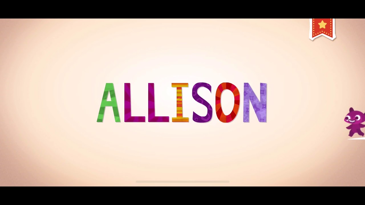 Endless Learning Academy ALLISON - YouTube